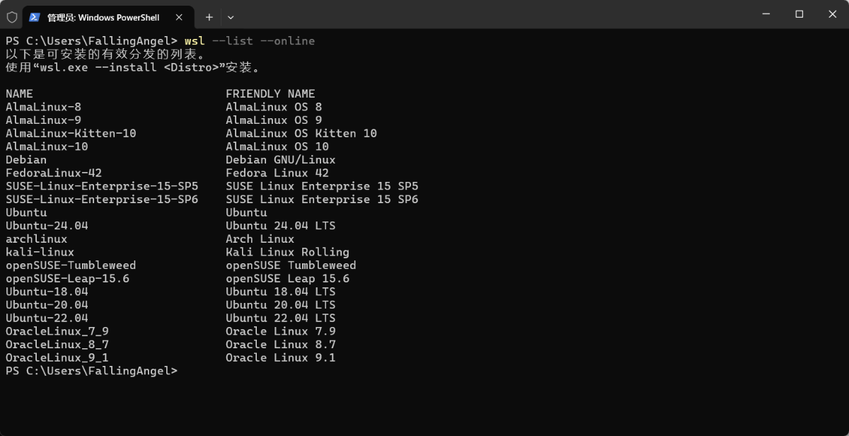 WSL2常用操作 | 折翼天使